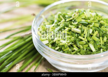 Portion of fresh Chive (studio close-up shot Stock Photo - Alamy