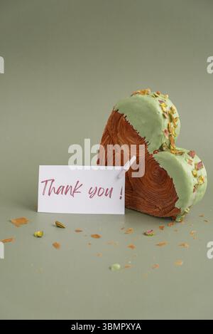 Delicious fresh croissant topped with Matcha Green Tea flavor Ganache ...