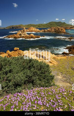 Cala Pregonda Biosphere Reserve area, Menorca, Balearic Islands, Spain ...