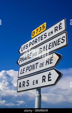 Road sign, La Rochelle, France, Europe Stock Photo - Alamy