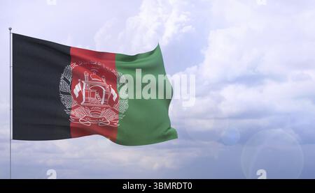 3D illustration. Waving flags of the world - flag of Slovakia. Isolated on white background ...