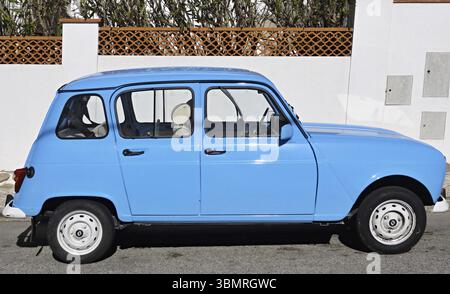Great classic Renault 4 in light blue Stock Photo - Alamy
