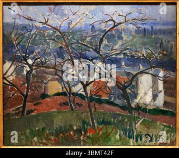 André Derain (Chatou, 1880-Garches, 1954). Waterloo Bridge (1906). Oil ...