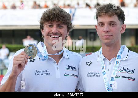 Ludovico Blu Art Viberti of Italy prepares to compete in the swimming ...