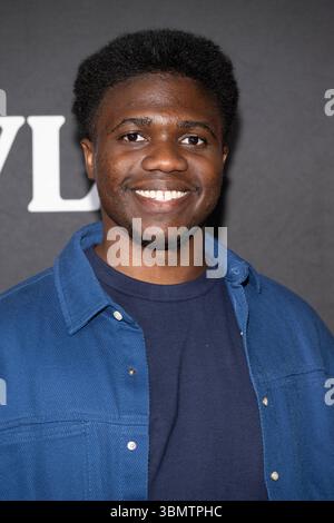 Actor Samuel D Evans attends 2025 Micheaux Film Festival Gold Night ...