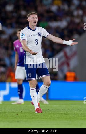 Elliot Anderson (England, #8) am Ball. USA, FIFA Weltmeisterschaft ...