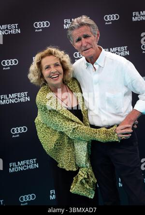 Michaela May and Bernd Schadewald attend the Circus Krone Winter Season ...