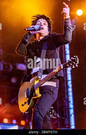 Tre Cool of Green Day during the BottleRock Music Festival on May 23 ...