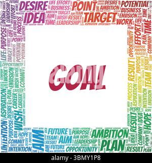 Agenda word cloud conceptual design isolated on white background Stock ...