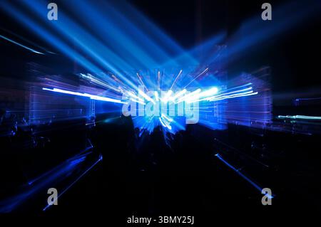stage lighting effect in the dark Stock Photo - Alamy