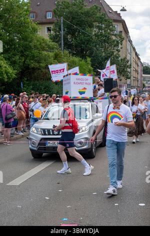 Muenchen, CSD Politparade, Deutsche Eiche, Szeneunternehmen *** Munich ...