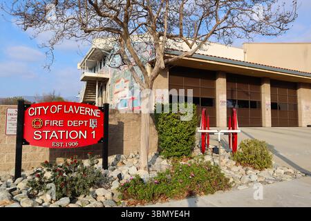 La Verne, California: City of La Verne Fire Department Station 1 Stock ...