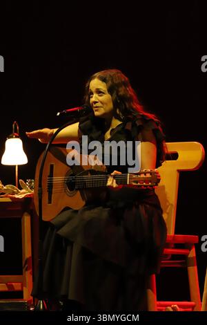 Mexican singer Natalia Lafourcade performs during the concert at the ...