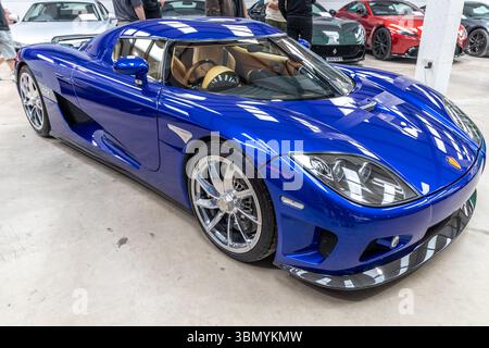April 25th - Bath - Front View Of Rare Koenigsegg Agera RS At Indoor ...