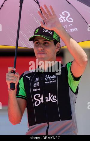 SPIELBERG, AUSTRIA - JUNE 29: Gabriel Bortoleto of Brazil and Sauber ...