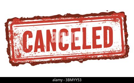 "Canceled Stamp: Red Grunge Cancelled Text, Cancellation Mark, Text ...