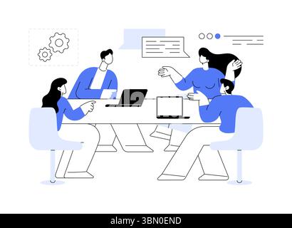 Focus groups isolated cartoon vector illustrations Stock Vector Image ...