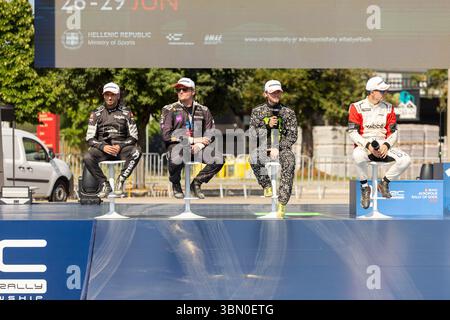 SOLBERG Oliver, Toyota Yaris Rally2, portrait, podium, portrait during ...