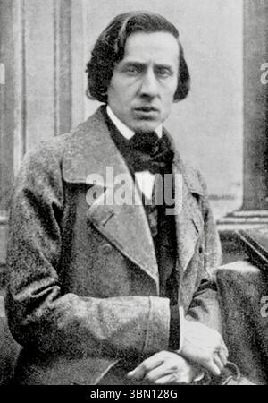 Frédéric Chopin. Portrait photograph of the Polish composer and ...