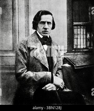 Frédéric Chopin. Portrait photograph of the Polish composer and ...