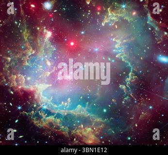 Outer space, cosmic landscape. Nebula. Elements of this image furnished ...