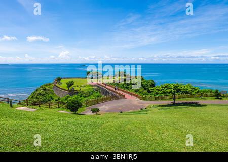 Scenery of Cape Chinen Park, easternmost point of Nanjo City in Okinawa ...