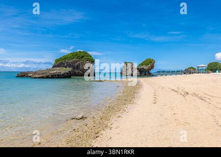 Scenery of Miibaru Beach located at southern Okinawa in Japan Stock ...