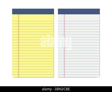 Legal Yellow Paper. Vintage notepad sheet. Paper for legal documents ...