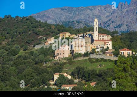 FRANCE. HAUTE CORSE (2B) CORTENAIS REGION, VILLAGE OF SOVERIA Stock ...