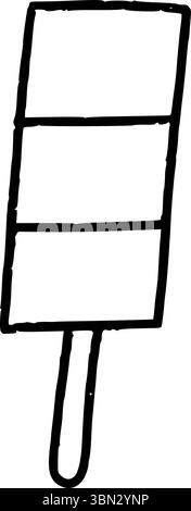 Ice cream stick icon outline vector. Cake candy. Sweet cookie Stock ...