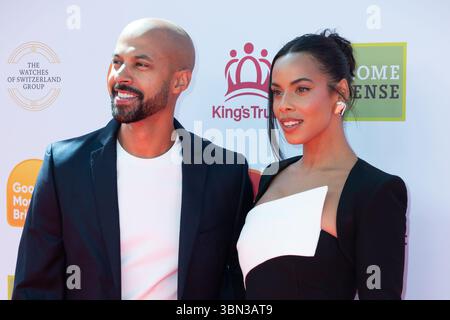 Marvin Humes and Rochelle Humes attends The King's Trust and TKMaxx ...