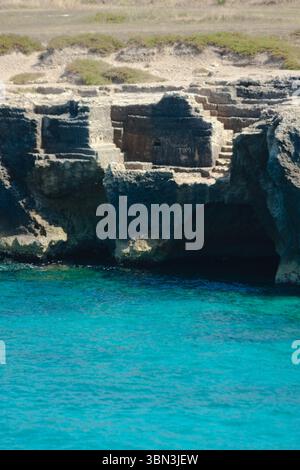 Holidays in Apulia, Italy. Back view of beautiful tourist woman holding ...