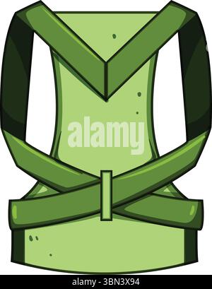alignment back posture corrector cartoon vector illustration Stock ...