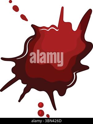hemoglobin blood stain cartoon vector illustration Stock Vector Image ...