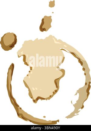 cleaning coffee stain cartoon vector illustration Stock Vector Image ...