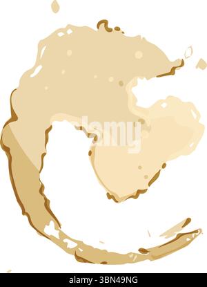 removal coffee stain cartoon vector illustration Stock Vector Image ...