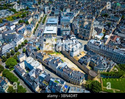 A view of Rennes Cathedral, in Rennes, France, on September 16, 2019 ...