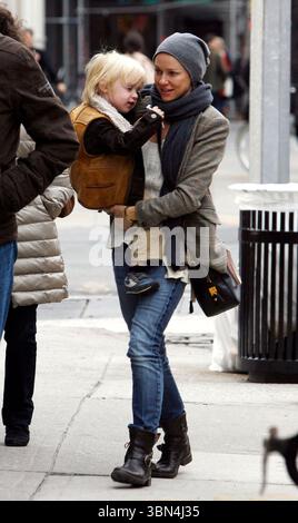 Naomi Watts with her son Sam in New York City - 31 October 2011 Stock ...