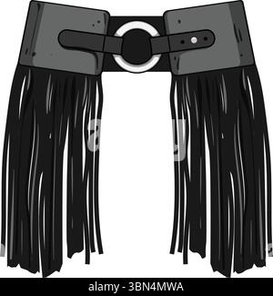 style cowgirl belt cartoon vector illustration Stock Vector Image & Art ...