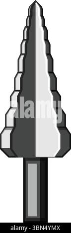 wood drill bit cartoon vector illustration Stock Vector Image & Art - Alamy