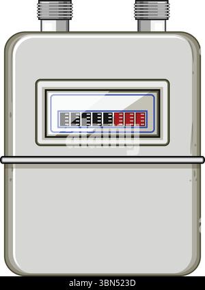 analog gas meter cartoon vector illustration Stock Vector Image & Art ...