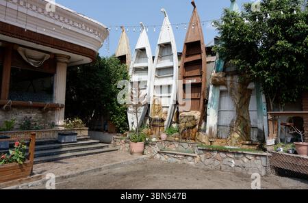 Port Said, Egypt. The Porto Fish Restaurant Stock Photo - Alamy