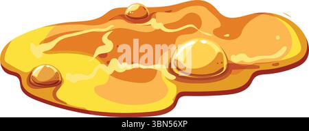 molten lava puddle cartoon vector illustration Stock Vector Image & Art ...