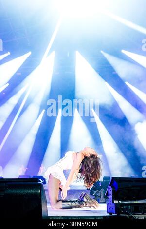 Olivia Rodrigo performs during the 2025 Rock and Roll Hall of Fame ...