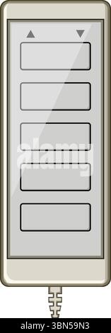ergonomic medical bed control cartoon vector illustration Stock Vector ...