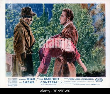Lobby Card - Ava Gardner, Humphrey Bogart, "The Barefoot Contessa ...