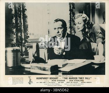 Humphrey Bogart & Jan Sterling Film The Harder They Fall (1956 ...