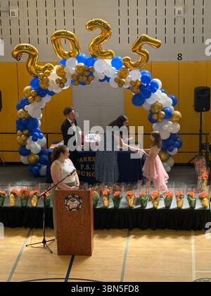 5th grade public PS 130 elementary school graduation in Brooklyn, New ...
