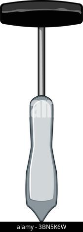 testing reflex hammer cartoon vector illustration Stock Vector Image ...