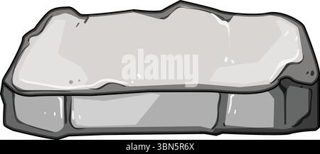 basalt stone platform cartoon vector illustration Stock Vector Image ...